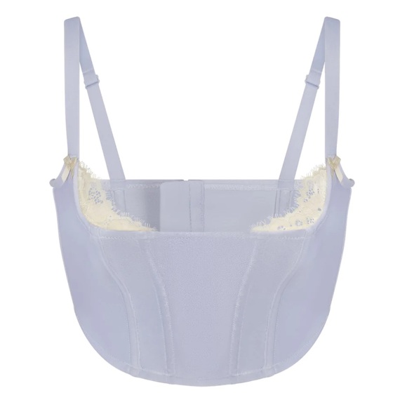 SKIMS | Tops | Skims Velvet Lace Corset Periwinkle Limited Edition Med ...